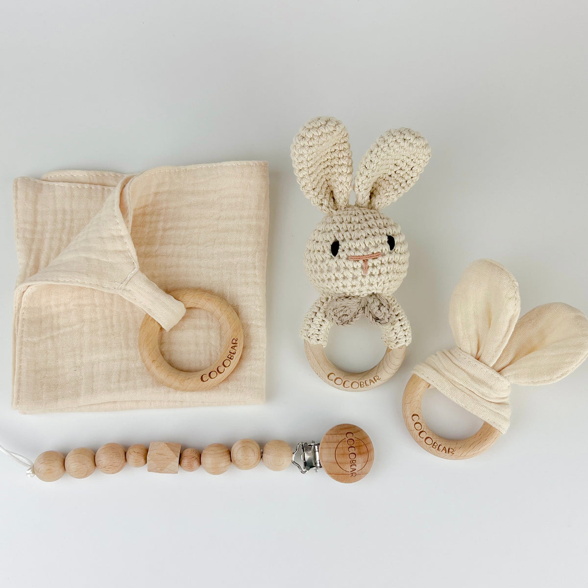 Bunny Rattle and Toy Set – cocobearph
